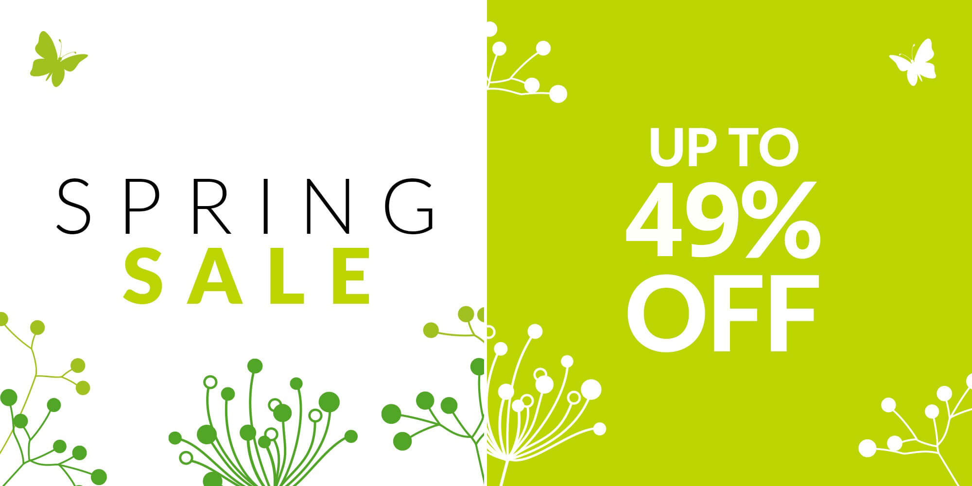 Spring SALE coming, up to 49% off