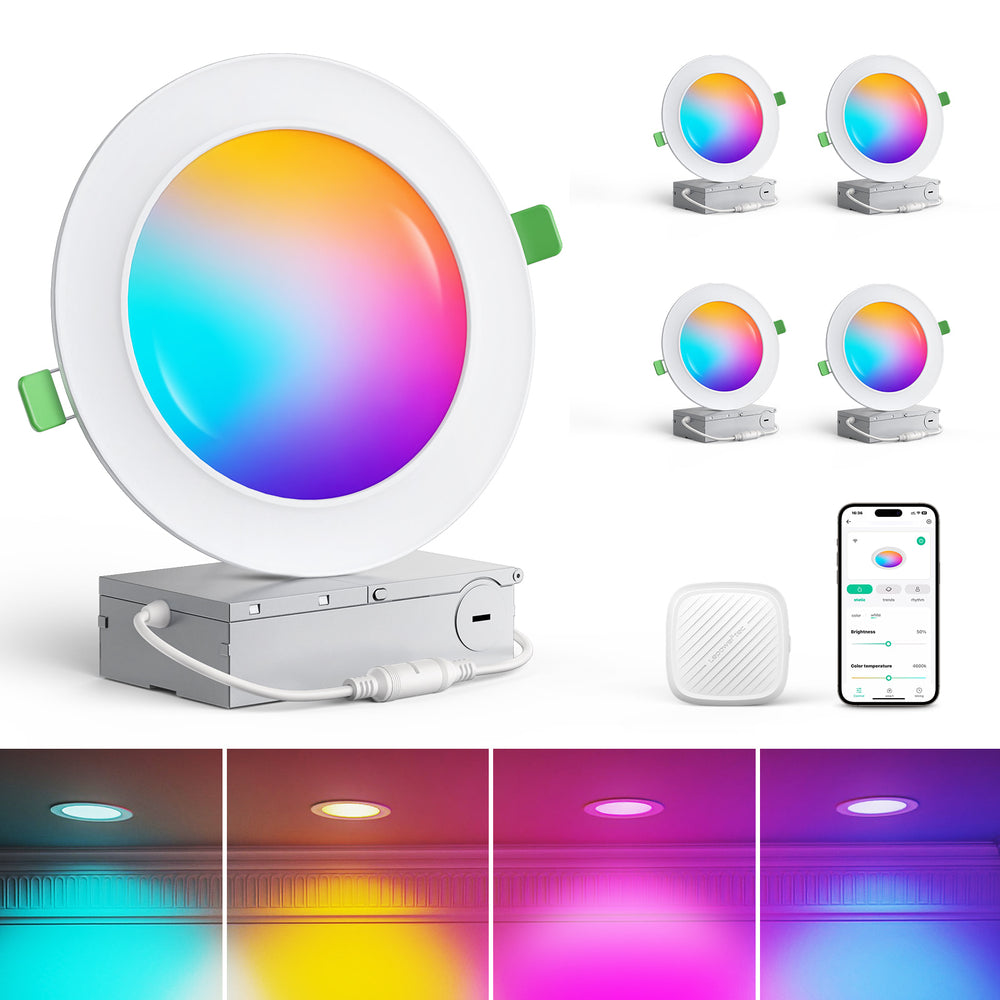 Lepower-tec SceneShine Smart Recessed Lights 4 Pack