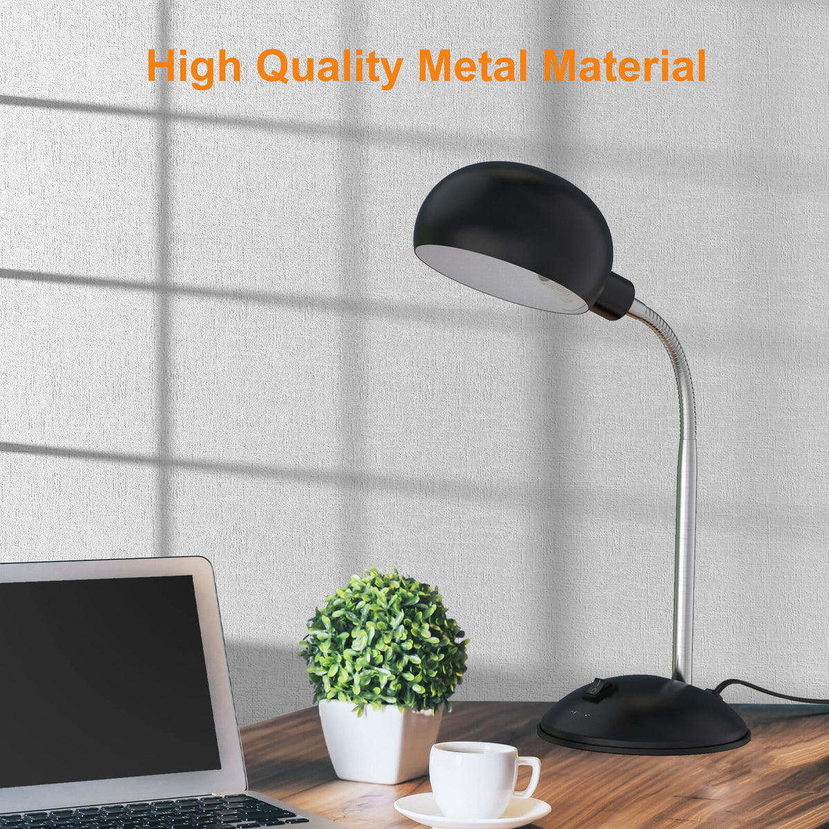 Flexible Gooseneck Desk Lamp Metal E12 Bulb Base